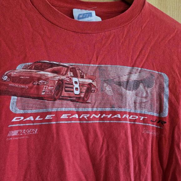 American Vintage | Tops | Vintage Dale Earnhardt Jr Nascar Tee Red Ptp ...